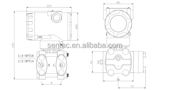 PMD3051 Hart Differential Pressure Sensor - Explosion-proof