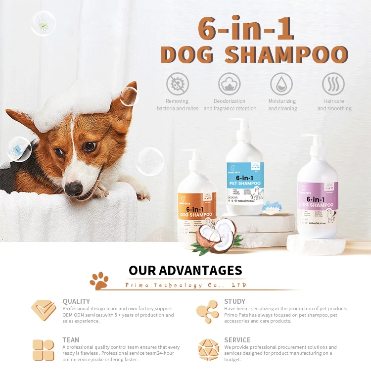 New Design Self Cleaning Pet Shampoo Shower Gel Foaming Dog Cat 6-in-1 ...