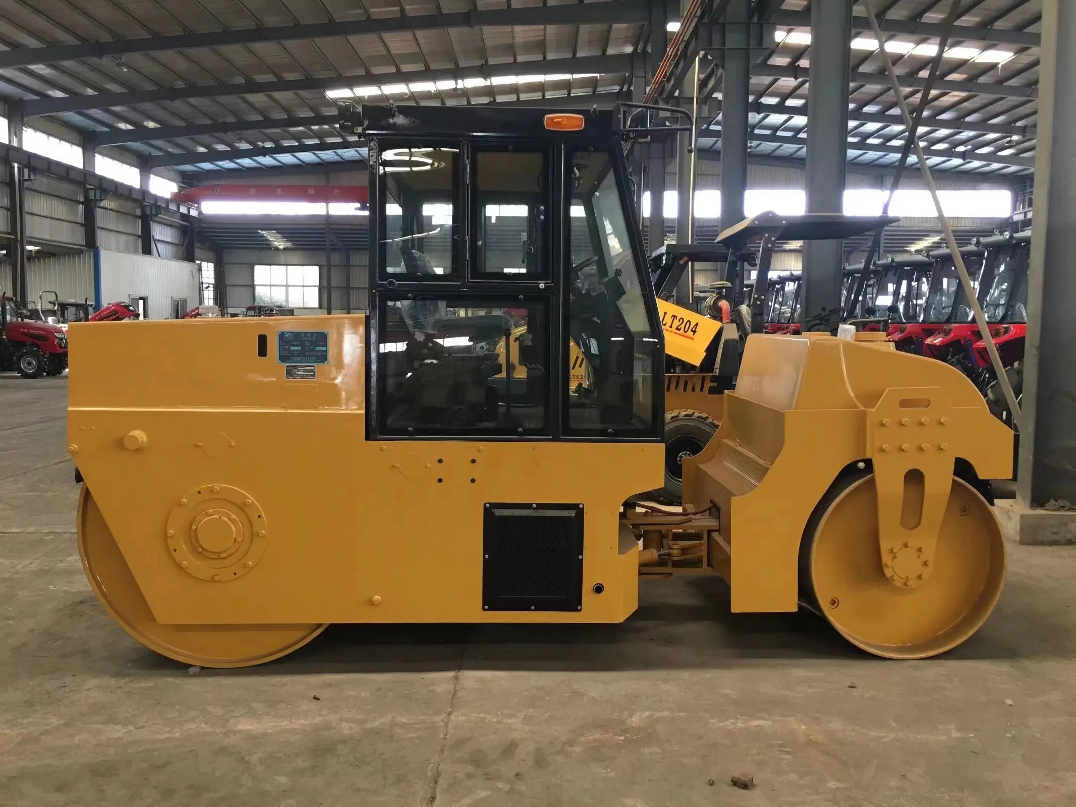 8 Ton Vibratory Road Roller Compactor Double Drum Used Road-roller ...