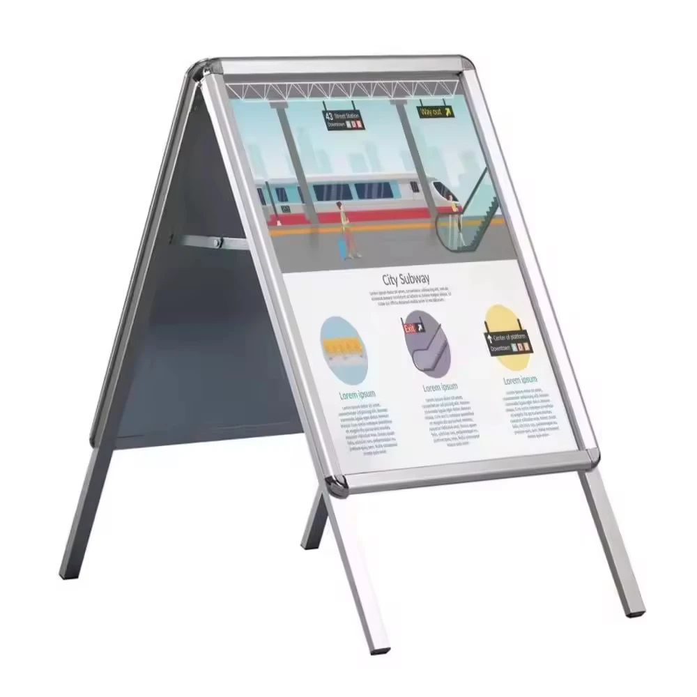A0/A1/A2 Heavy Duty Folding A Frame Sign Waterproof Sidewalk Sign ...
