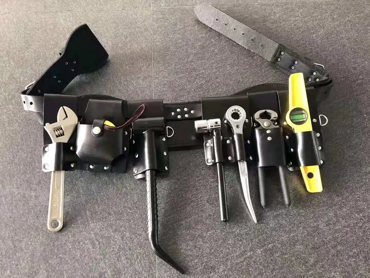 Scaffolding Tool Belt - Durable Leather for Construction