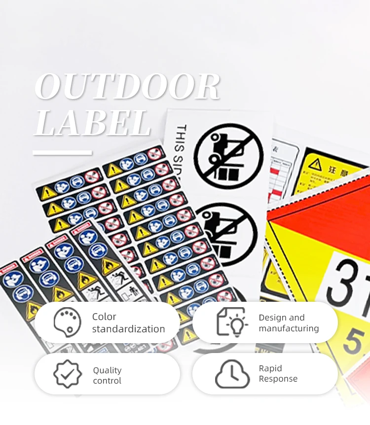 Custom Warning Attention Sign Labels Warn Heat-resisting Material Label ...