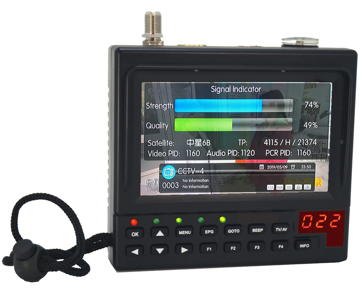 KPT-268AH Digital Satellite Finder - HD Multi-Function Monitor