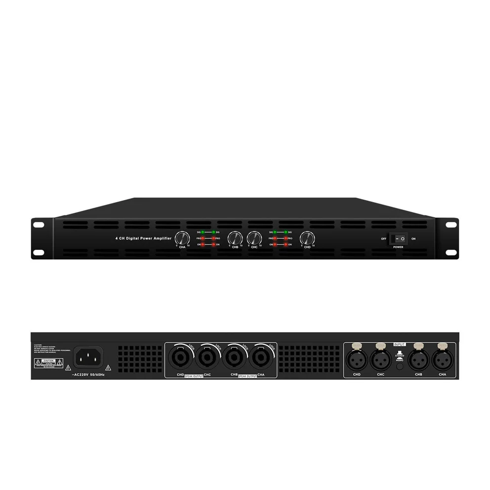 1000w Power Amplifier - Professional 4 Channel Amplifier