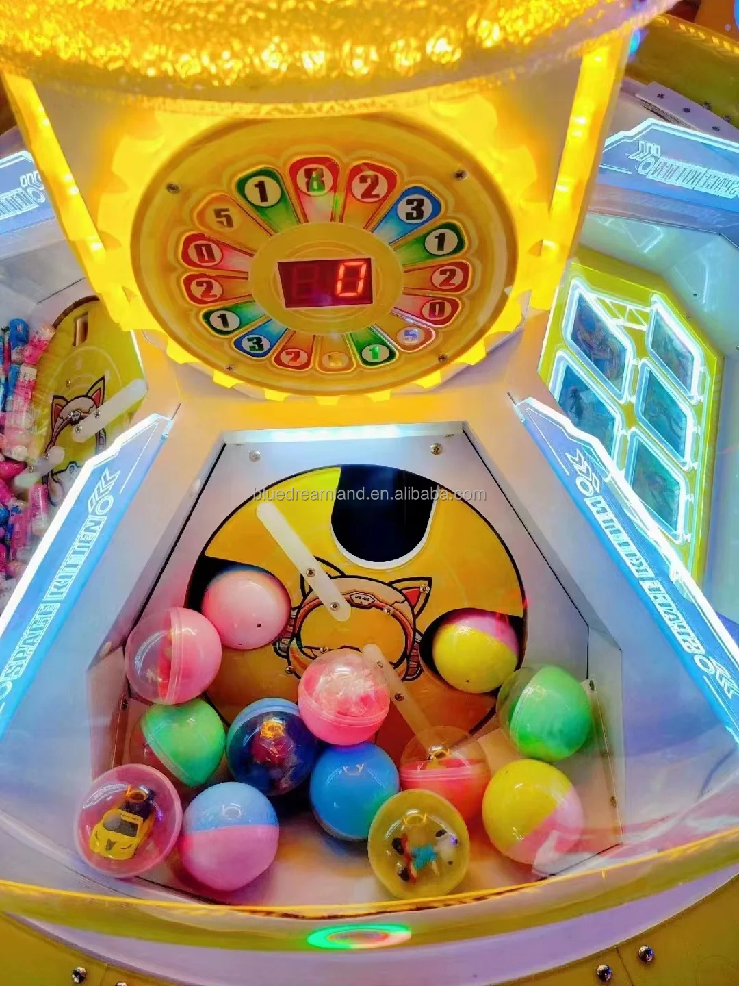 Street Games Amusement Park Coin Operated Game Machine Candy Space bar ...