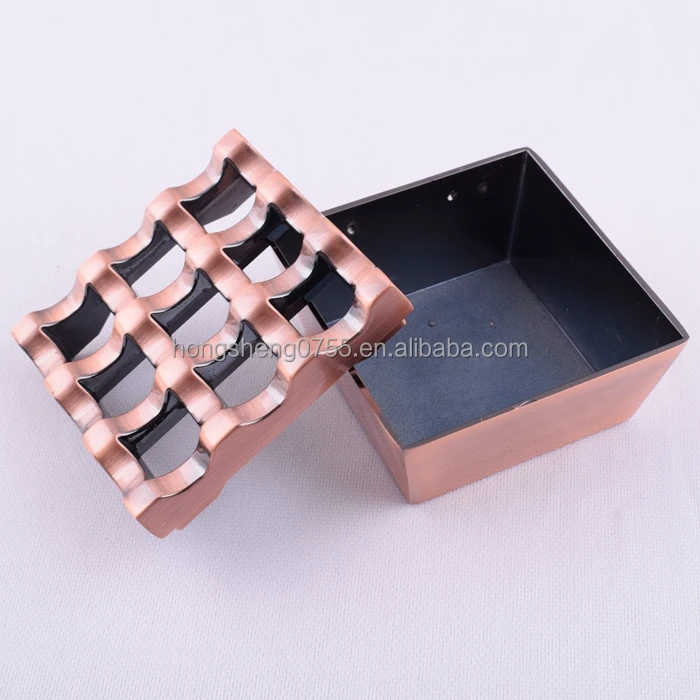 Antique Copper Color Cigar Ashtray - Windproof & Stylish