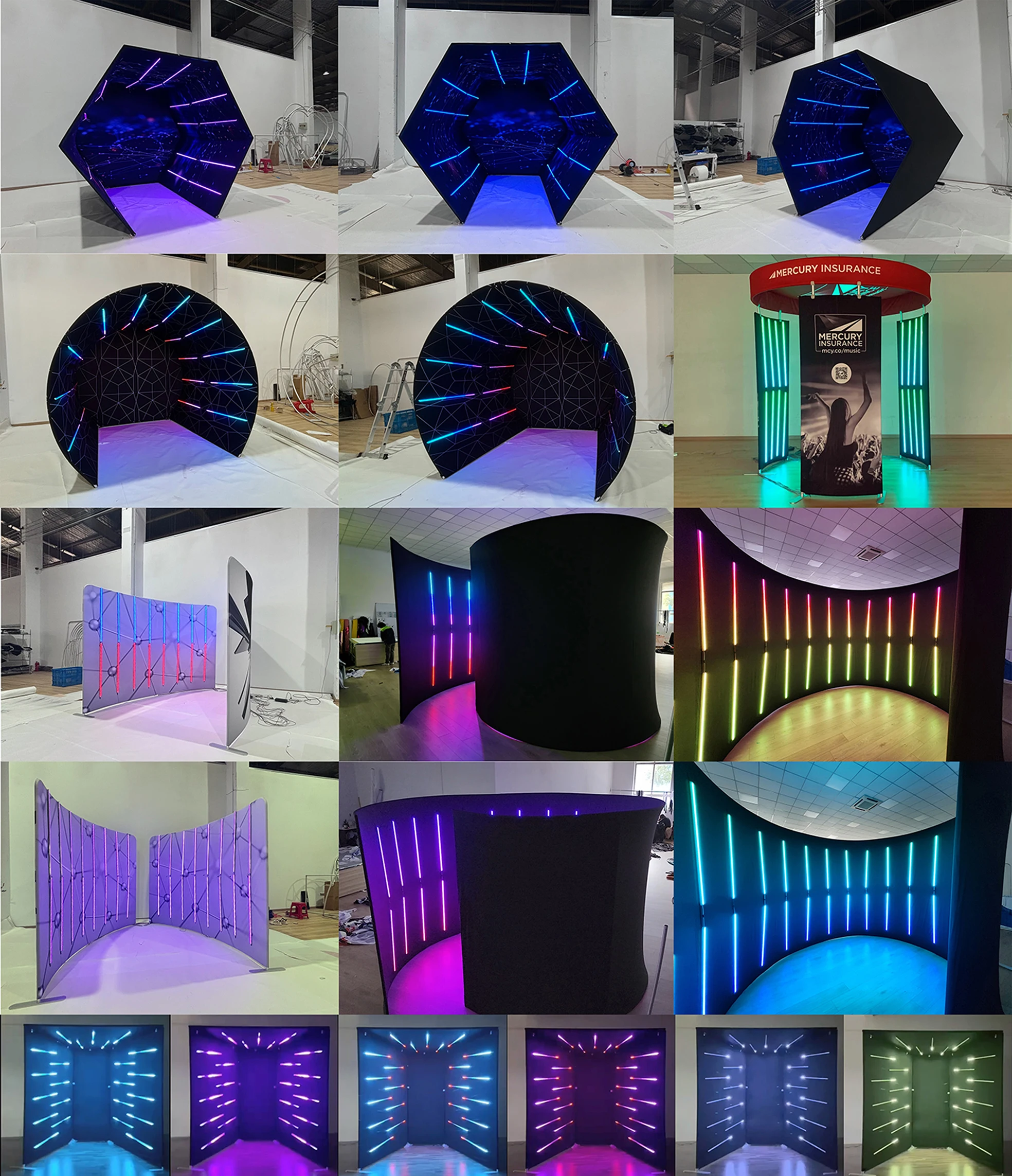 Vogue 360 Round Booth - Event Photo Booth Backdrop Tunnel