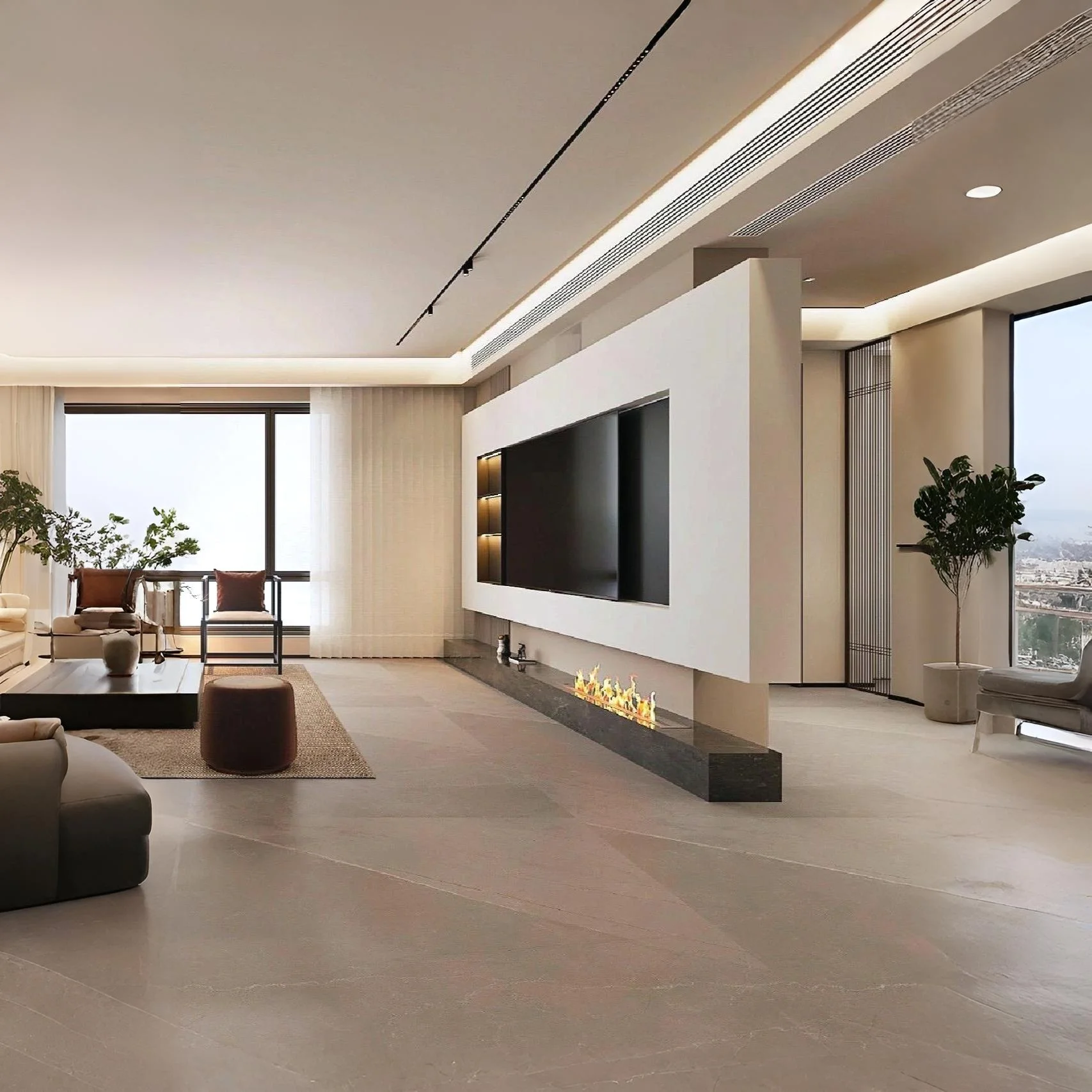 Custom Wall TV Cabinet Stands - Modern Living Room Furniture