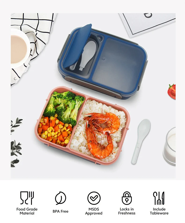 Factory Warehouse Lunch Box El Plastico 1600 Ml Fiambrera De Gran ...