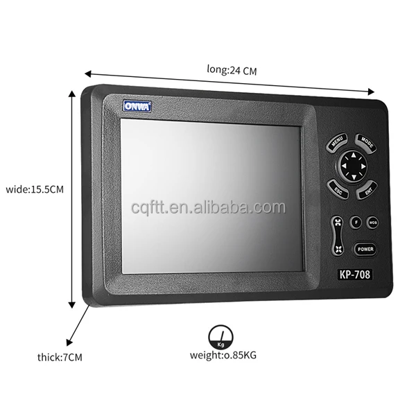 Marine 7-Inch LCD GPS Chart Plotter with Built-in AIS Receiver