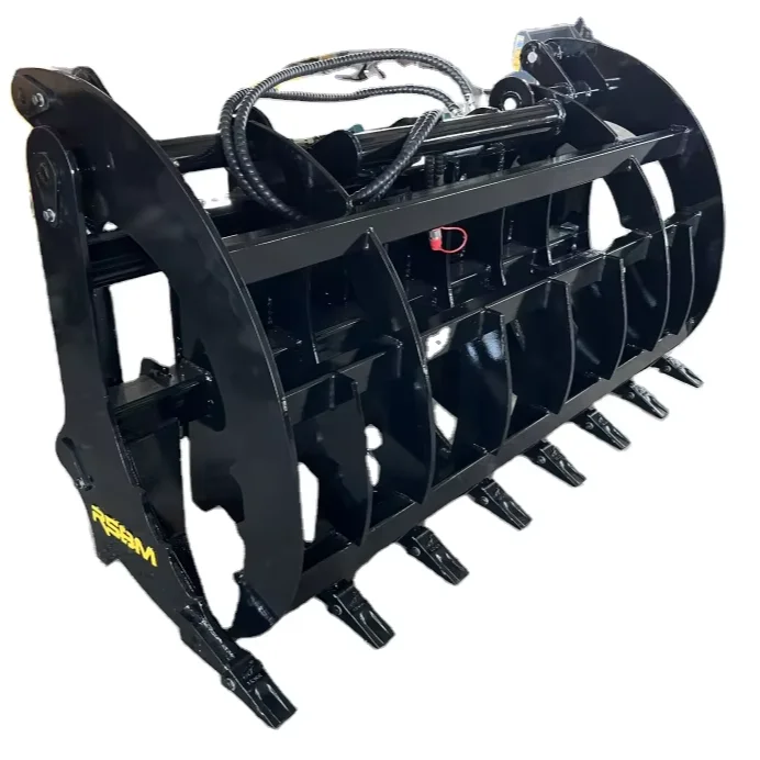 Rsbm Mini Skid Steer Loader Bucket Skeleton Grapple Bucket For Garden ...