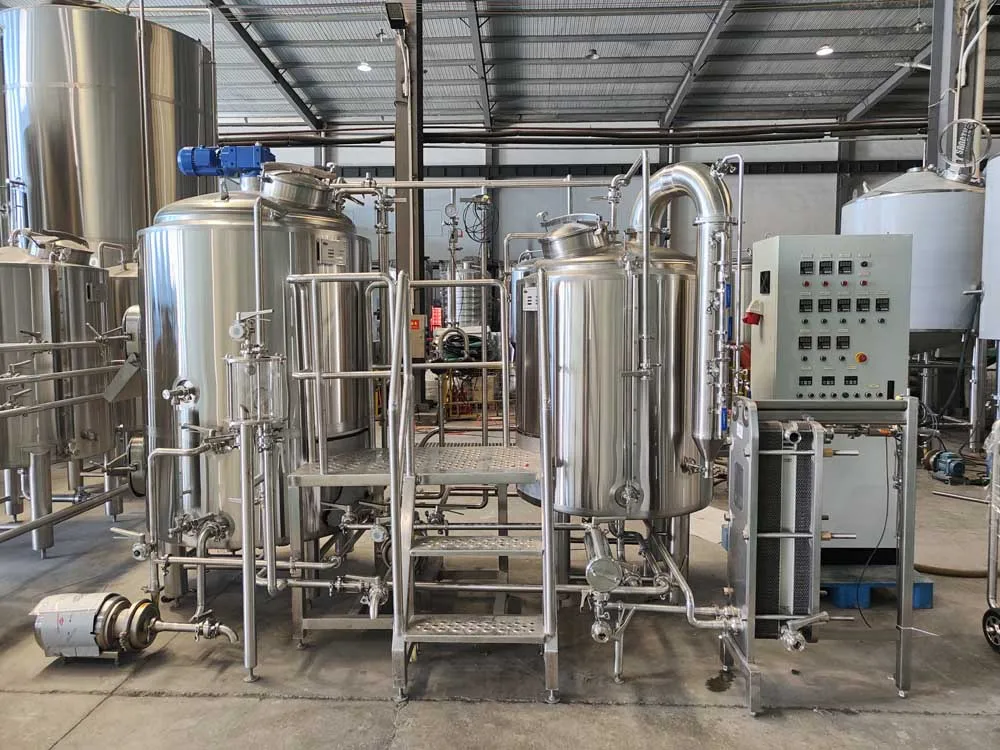 Tiantai 400l Electric Two Vessel Draft Beer Making Plant For Sale - Buy ...