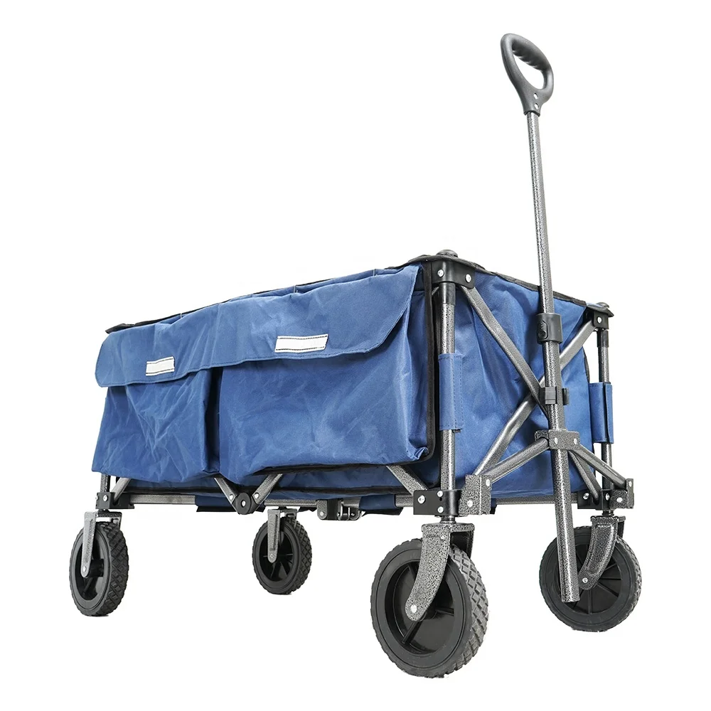 Heavy Duty PE Fabric Cover Picnic Folding Trolley Cart Utility Camping ...