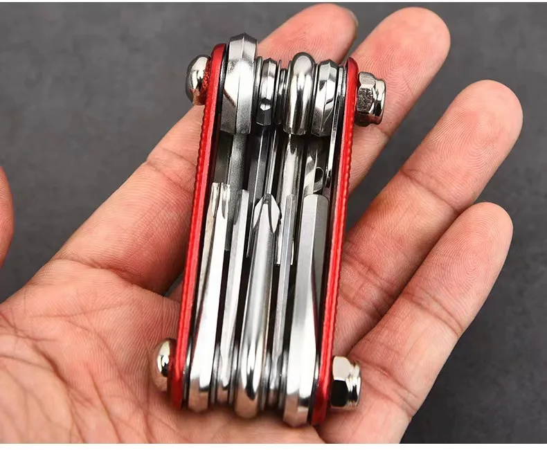 Hiyes 16pcs Universal Folding Wrench Set Chrome Vanadium Hollow ...