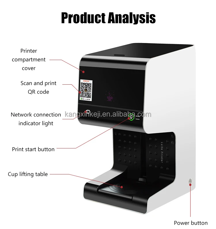 17CM Height Selfie Cup Printing Machine With Food Caramel Ink Portable ...