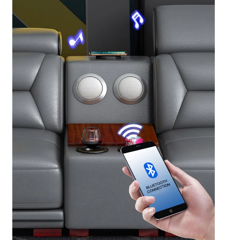 Luxury Wooden Sofa Set for Modern Living Room - Smart Sofa