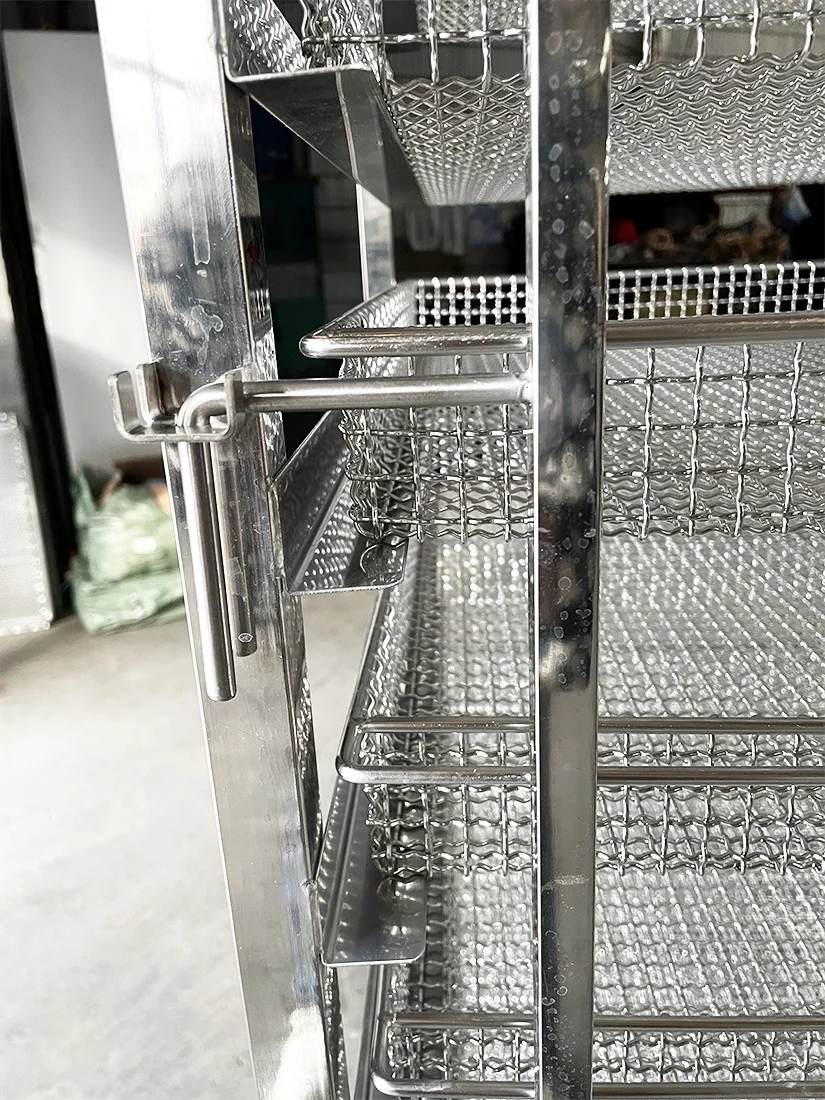 Custom Made Stainless Steel Wire Mesh Tray Rack Trolley 201 304 ...