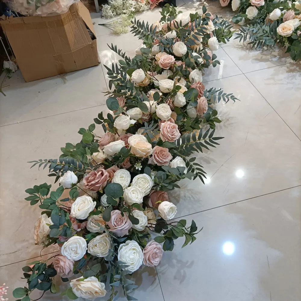 Factory Customize Real Touch 100 Cm Leaf White Yellow Flower Table ...