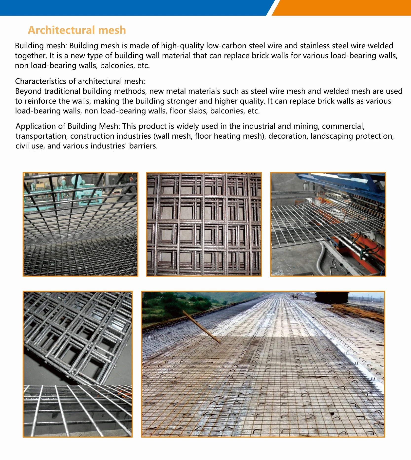 Rebar Steel Deformed Concrete Reinforcing Welded Mesh Factory/ Trench ...
