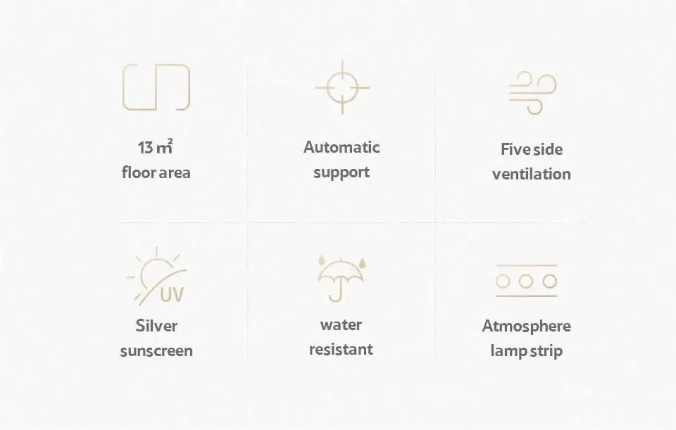 Gofun Outdoor Camping Two Bedroom Family Tent Automatic Tent,Camping ...