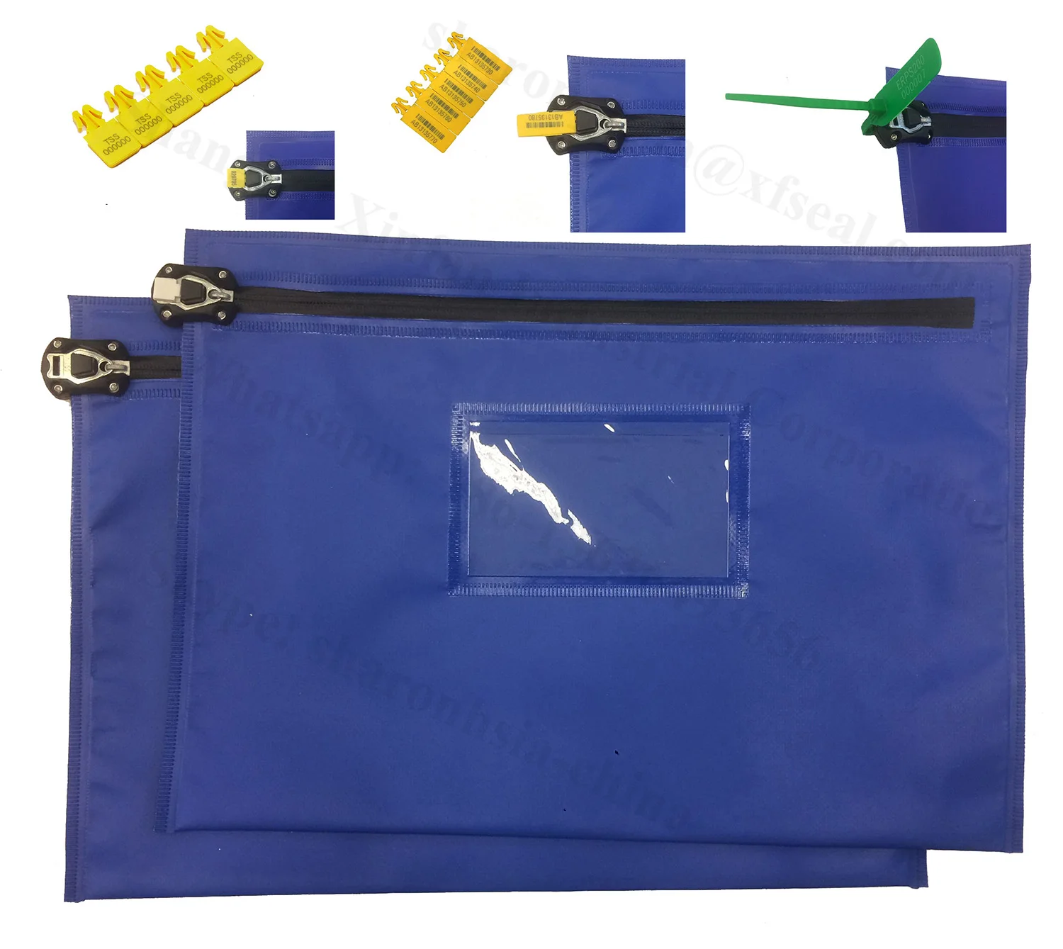 Reusable Safety Locking Documents Bag Hotel Bank Govenment Documents ...