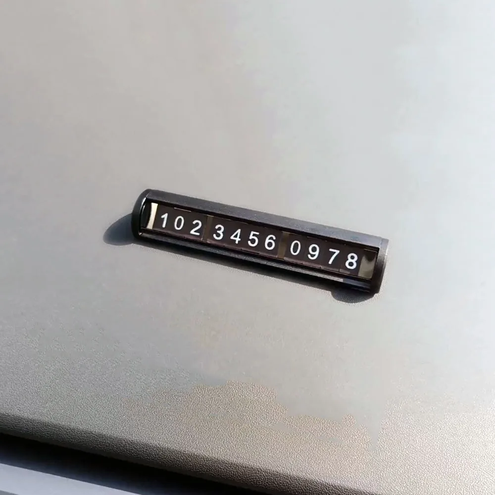 Aluminum Alloy Paste Glass Car Number Plate Hidden Temporary Car ...