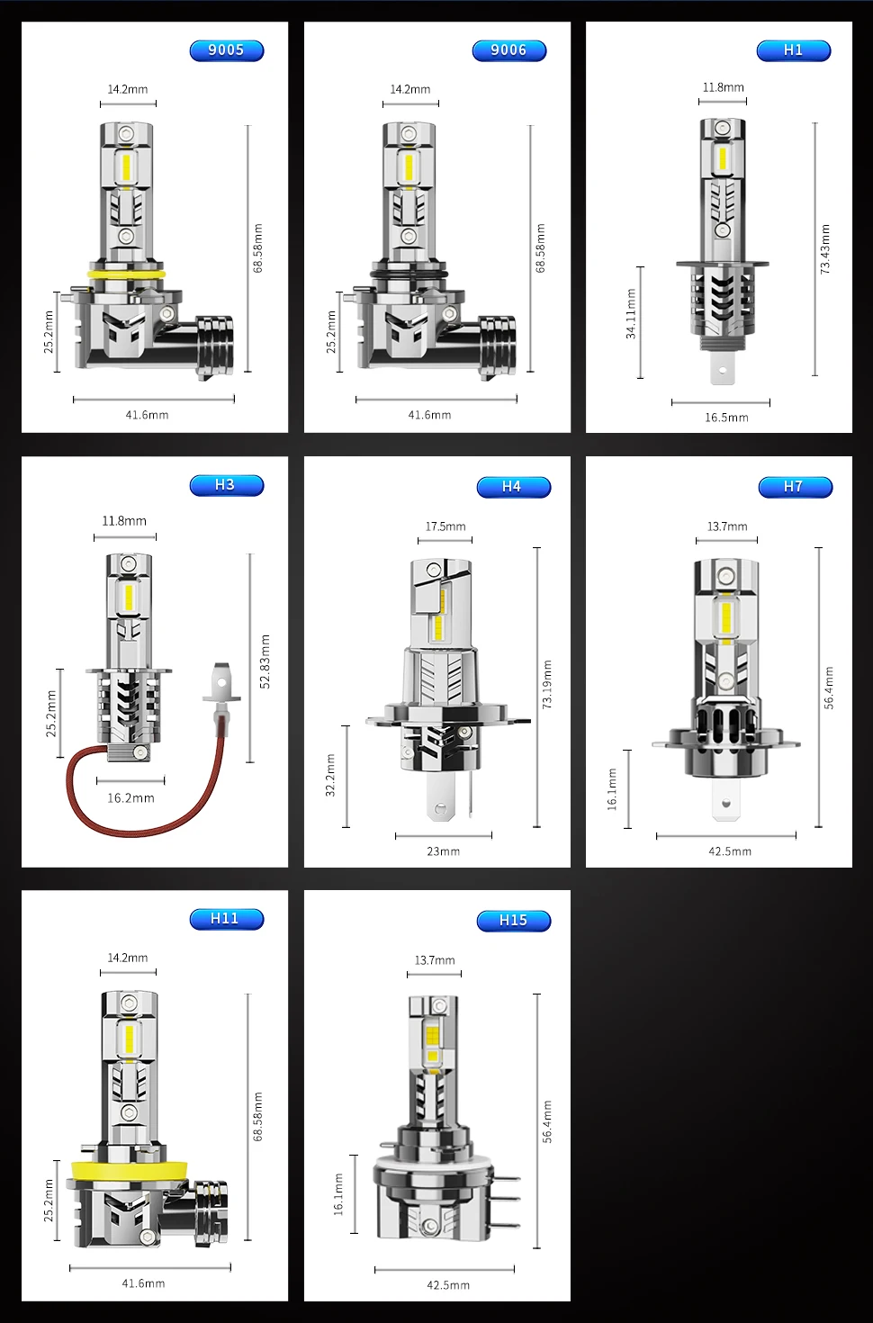 Mini Integrated H1led Headlamp For Automobile - Buy Securitylng ...