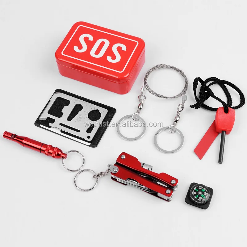 SOS Survival Gear Kits 7pcs Set First Aid Kits| Alibaba.com