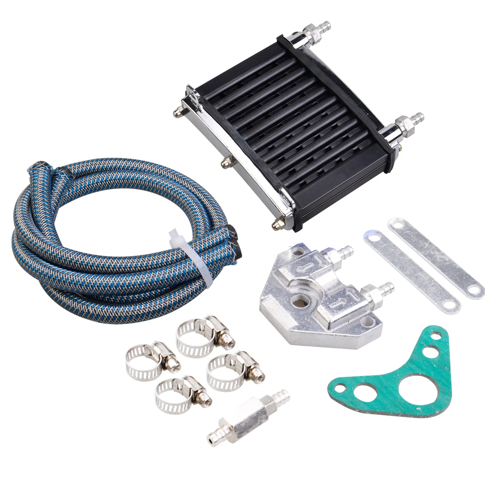 Motorcycle Aluminium Engine Oil Cooler DIRT Pit Soil Bike Radiator ...