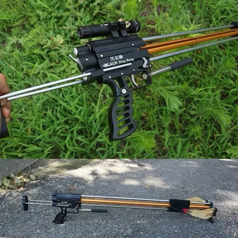 Outdoor Powerful Stainless Steel Slingshot for Hunting