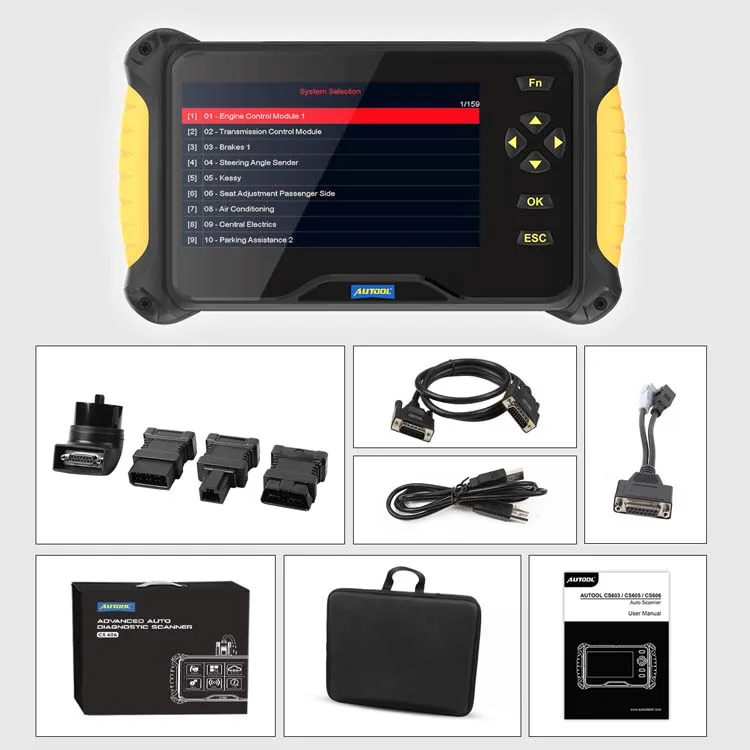 Full System Autool Cs606 Car Diagnostic Machine Obd2 Scanner For All ...