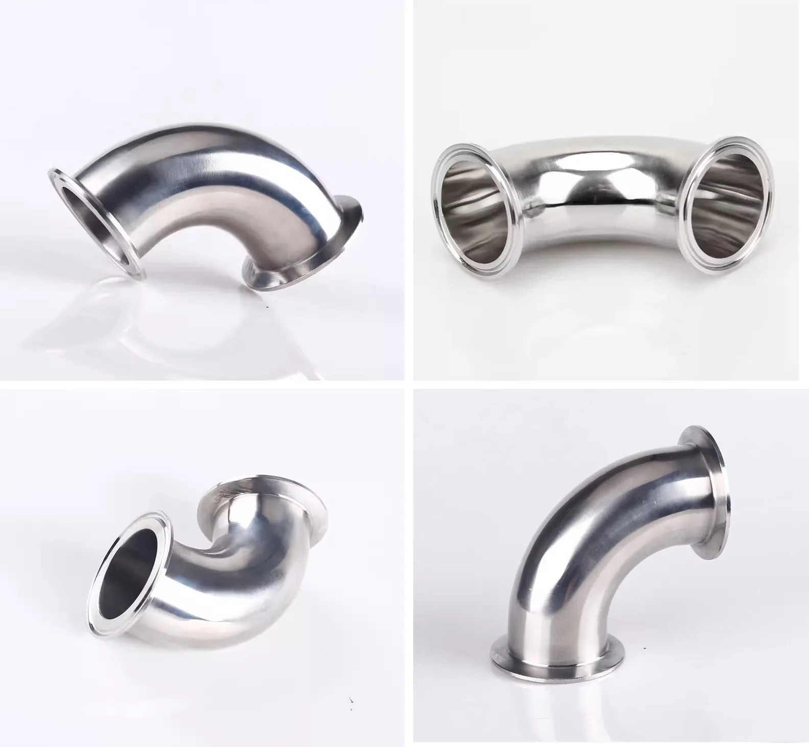 Sanitary 90 Degree Tc Clamped Elbow Bend Stainless Steel Vacuum ...
