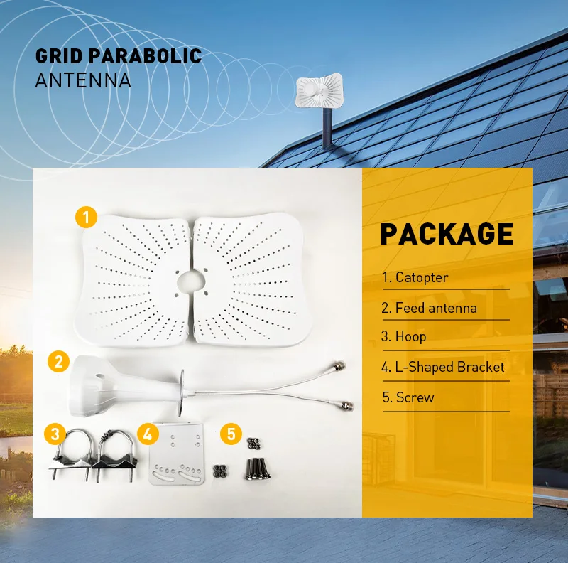 SUNCOMM AN-Q21 4G 5G Long Range Parabolic Outdoor Antenna 22dBi ...