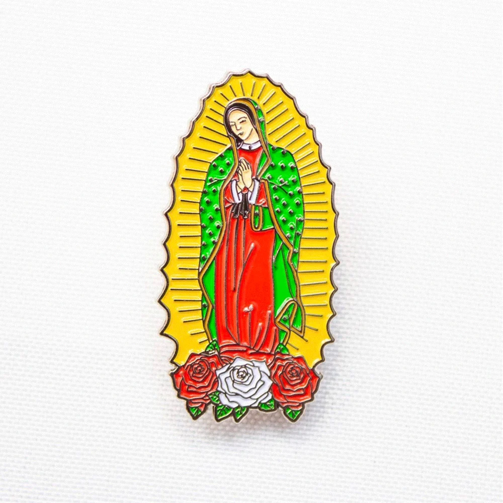 Custom Virgin Mary De Guadalupe Enamel Hat Pin Catholics Feast Pins ...