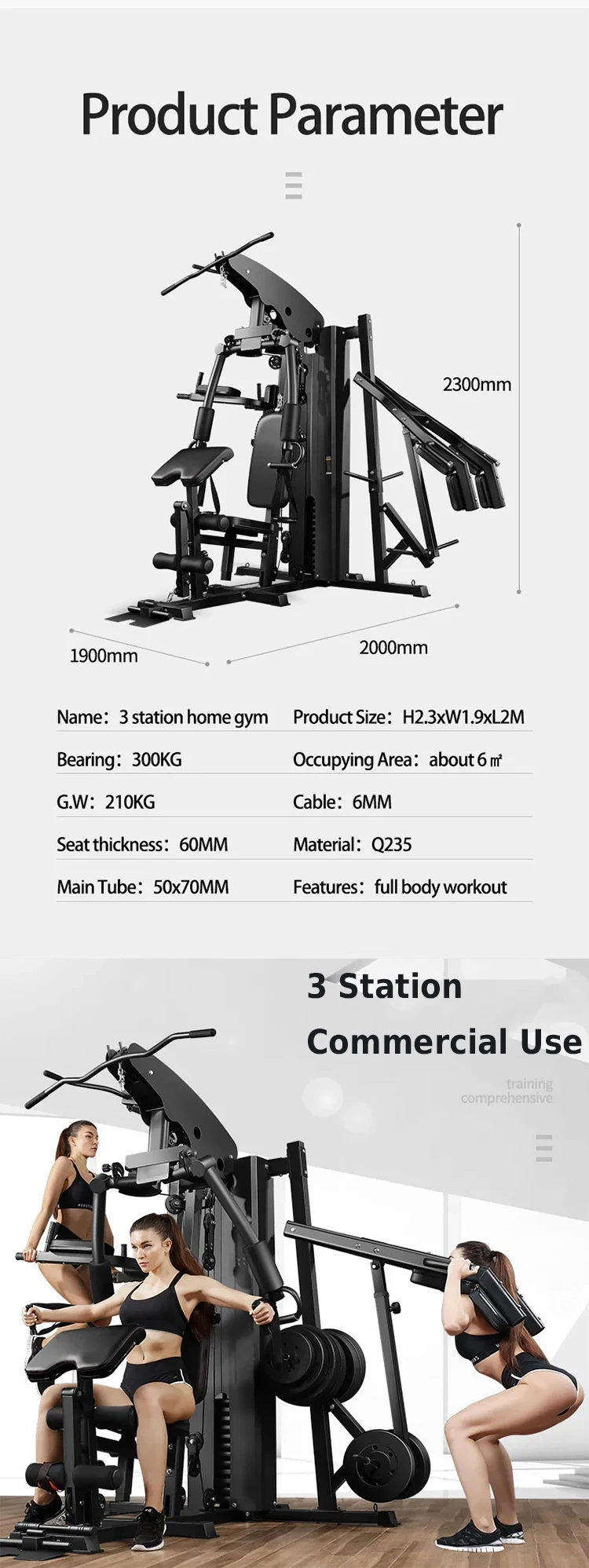 Grassfit Wholesale Exercise Commercial Machine Free Weight Multi ...