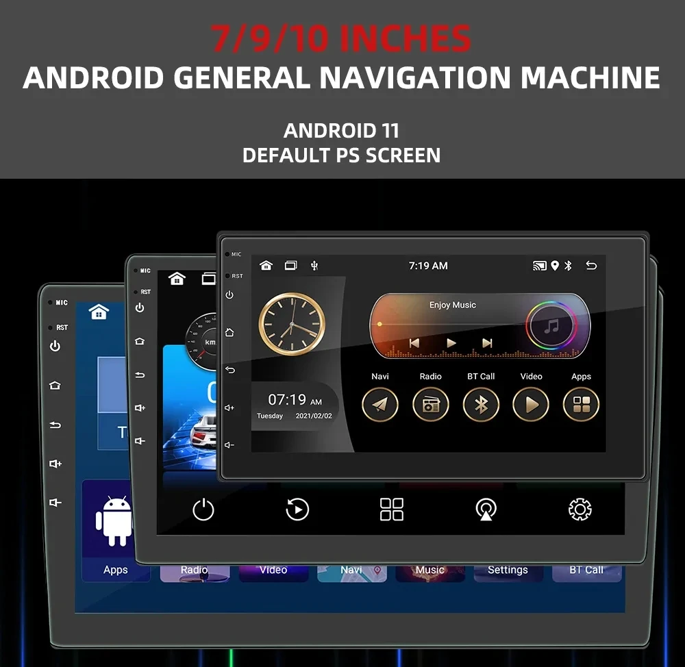 Universal Wifi Android Car DVD Radio MP5 Player 7 Inch