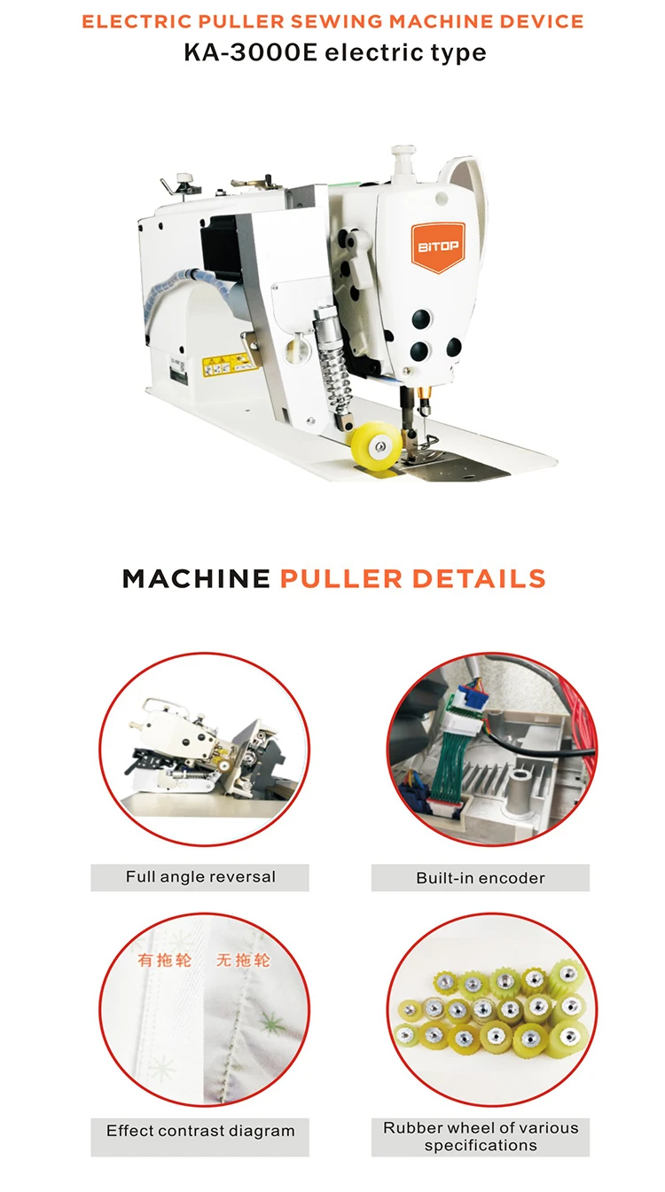 Bitop Sewing Machine Attachment Electric Puller for Industrial Use