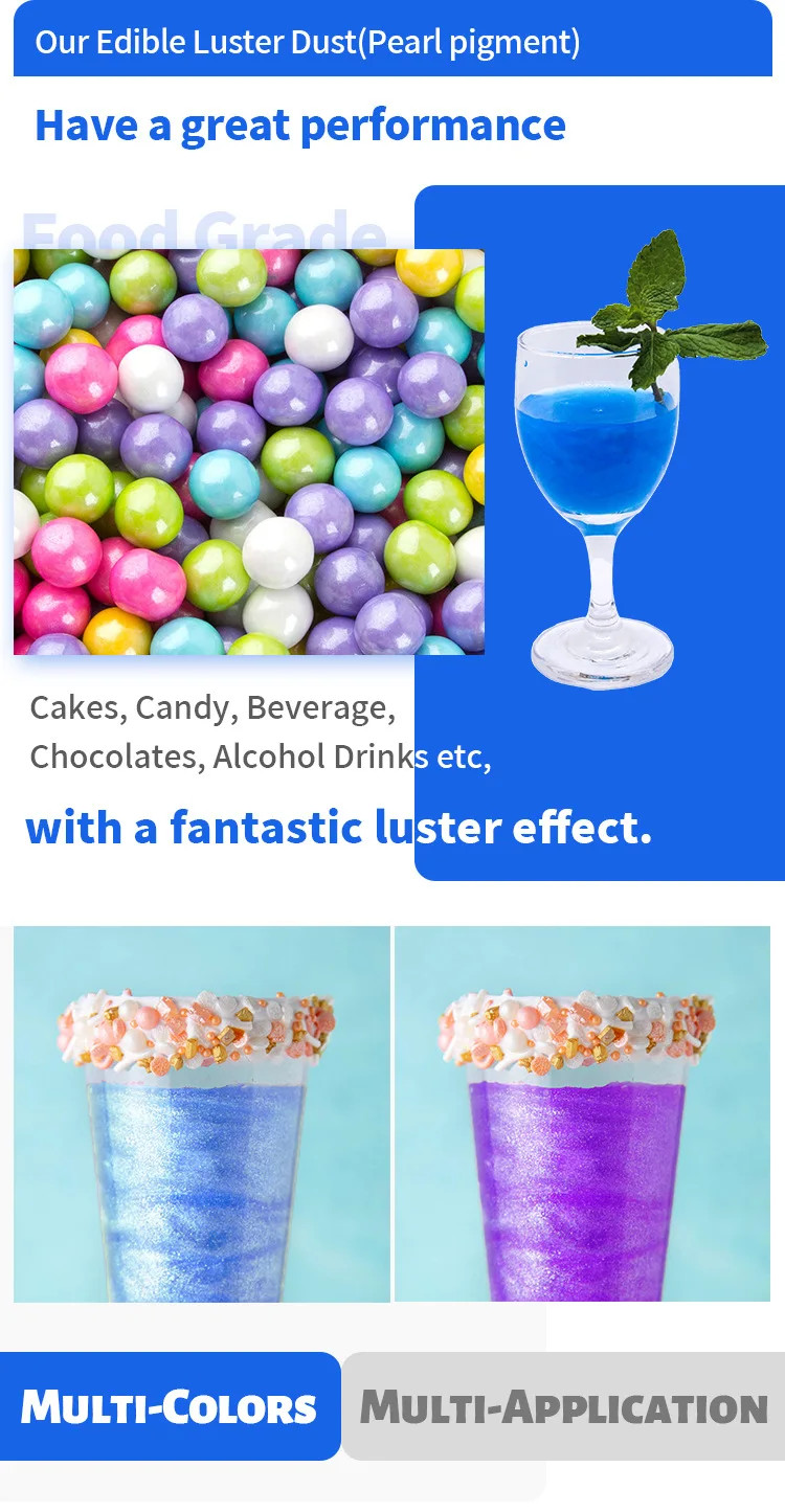 5g Food-Grade Glitter Dust for Baking Fondant Cake Decoration