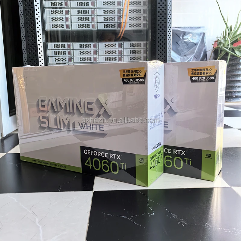 White Graphics Card M-si Geforce Rtx 4060ti 4070ti 4080 Gaming X Slim ...