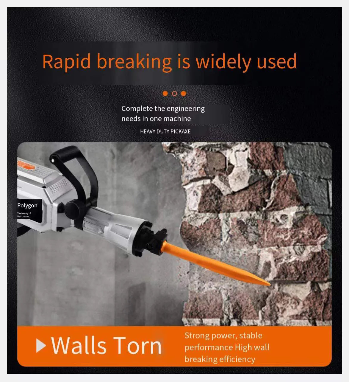 Electric Pickaxe High Power Concrete Industrial Grade Heavy Duty ...