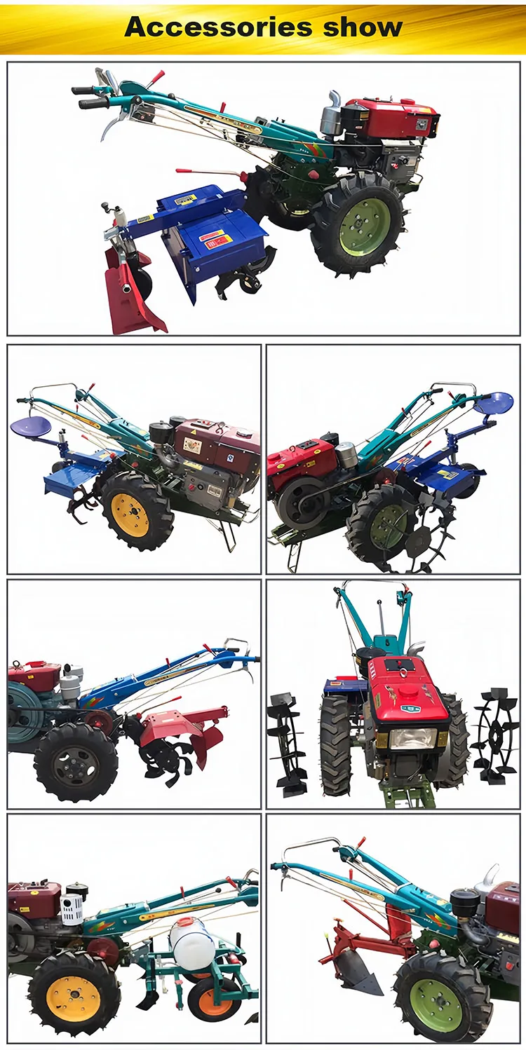 High Quality Agricultural Tractors Mini 4x4 Farm Hand Walking Tractor ...