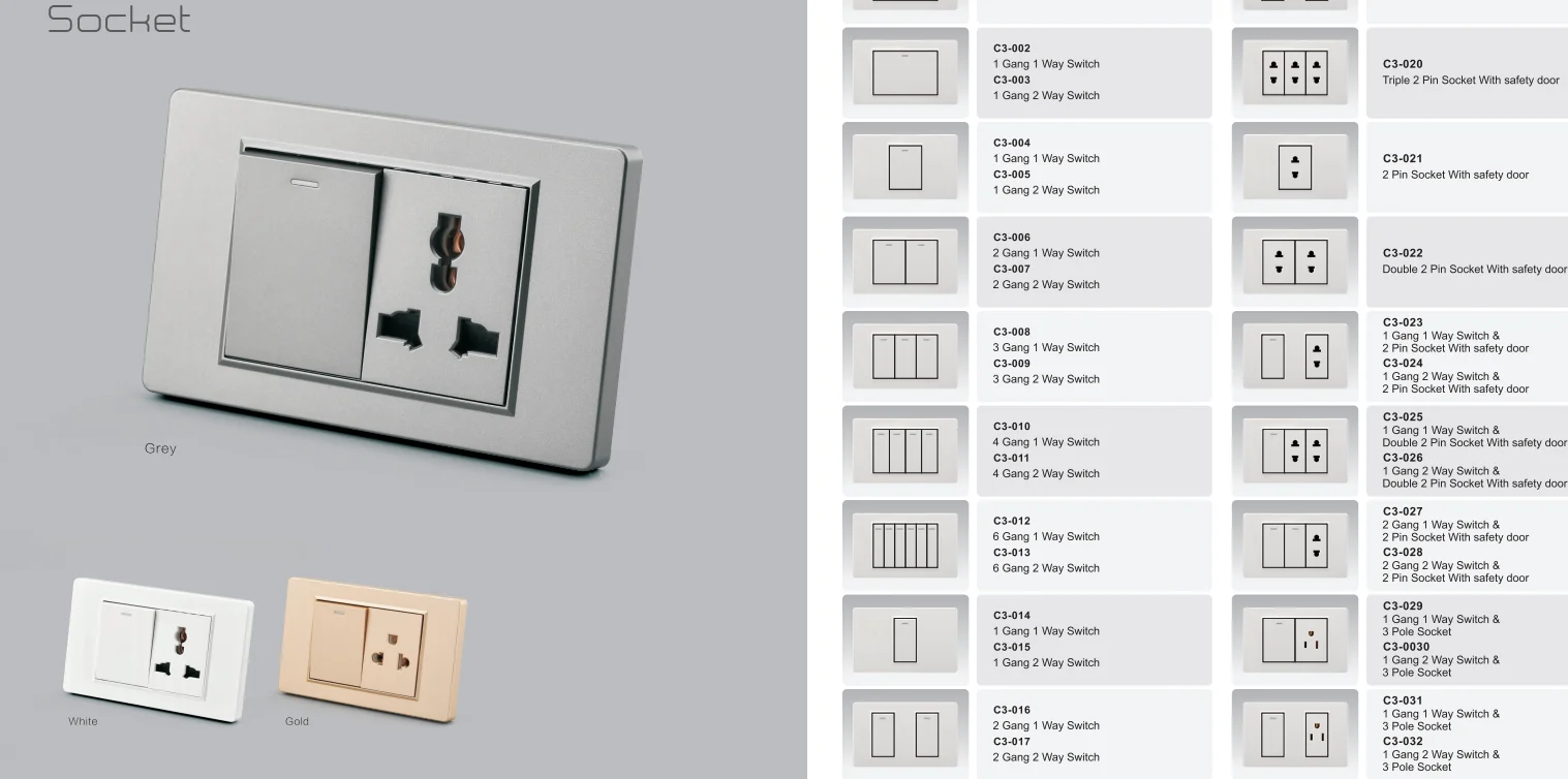 High Quality New 220v Single Link 1-way Wall Mounted Switch South ...