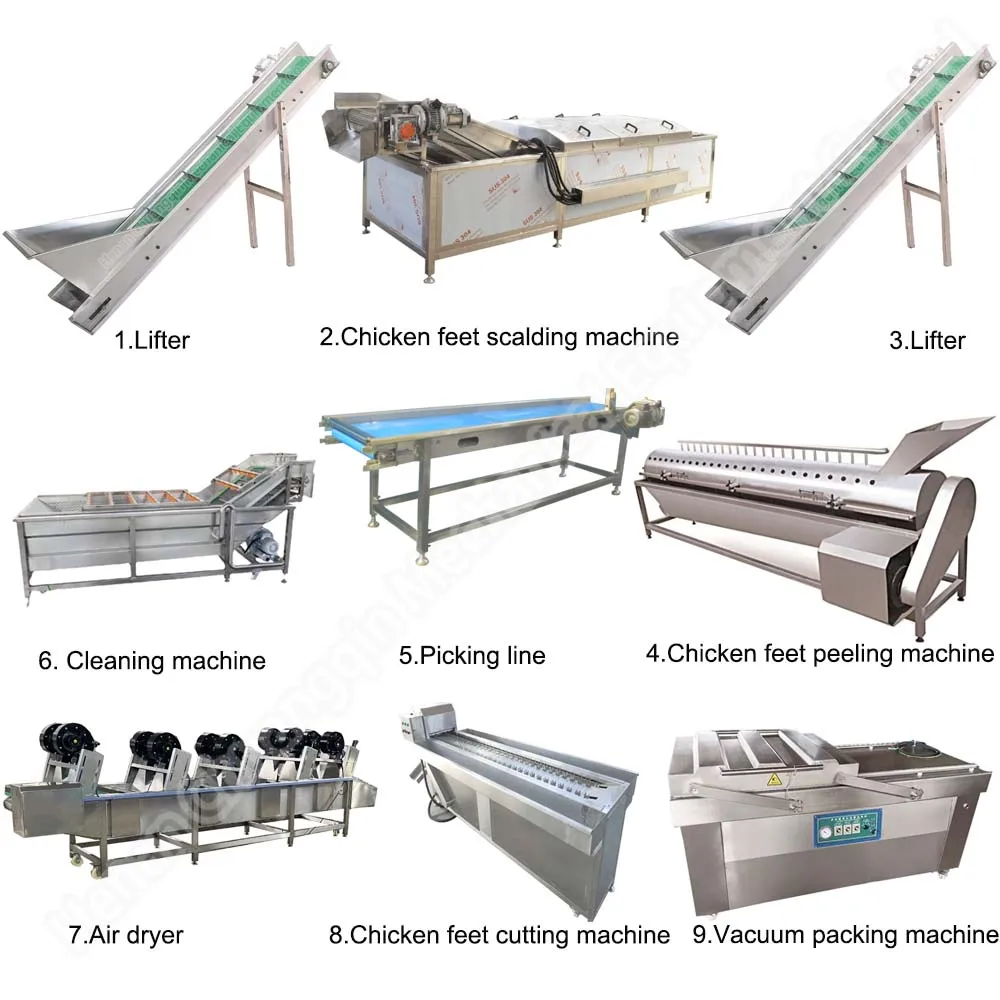 Boneless Chicken Feet Processing Machine Complete Production Line ...