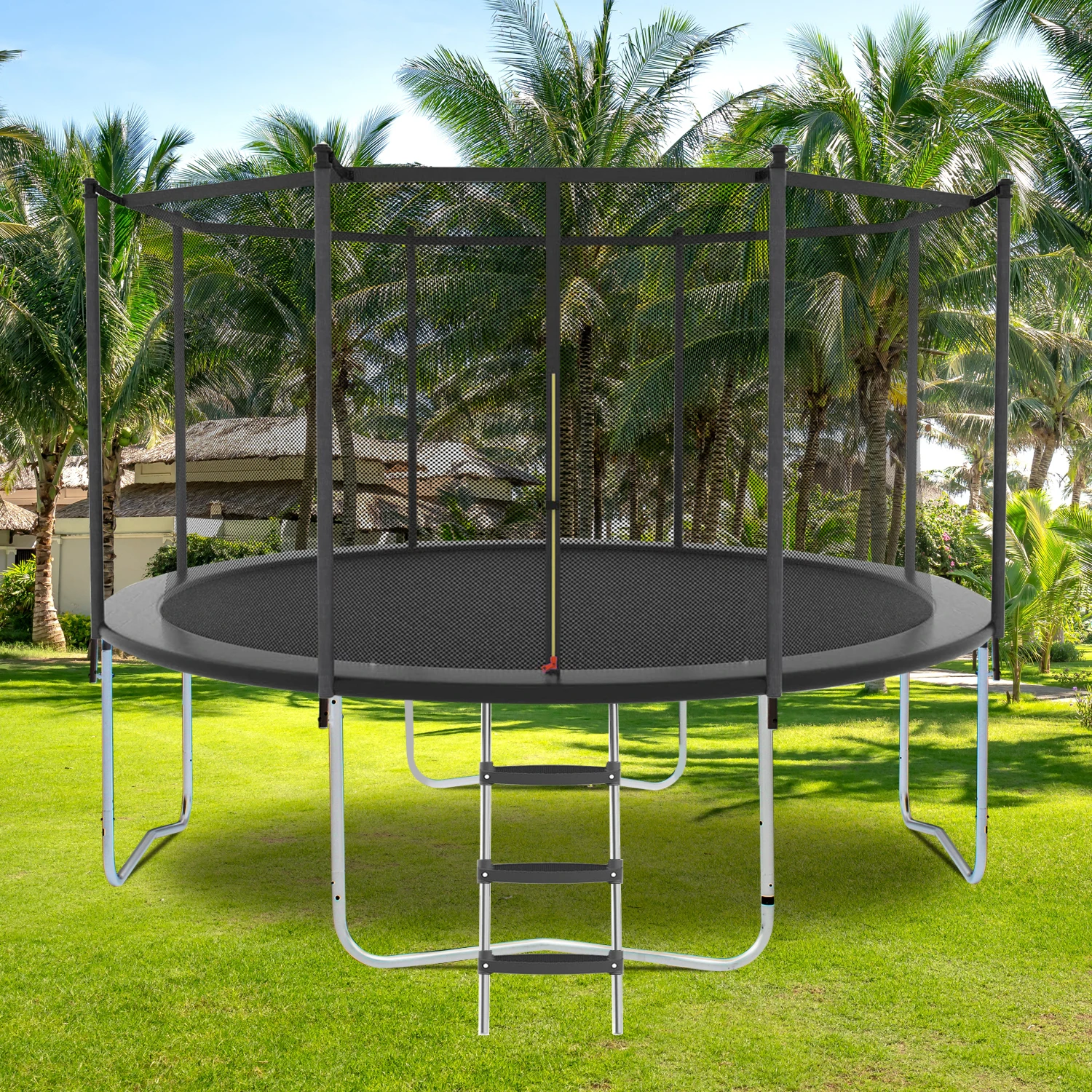 2024 16FT Outdoor Backyard Bounce Trampoline for Kids Recreational ...