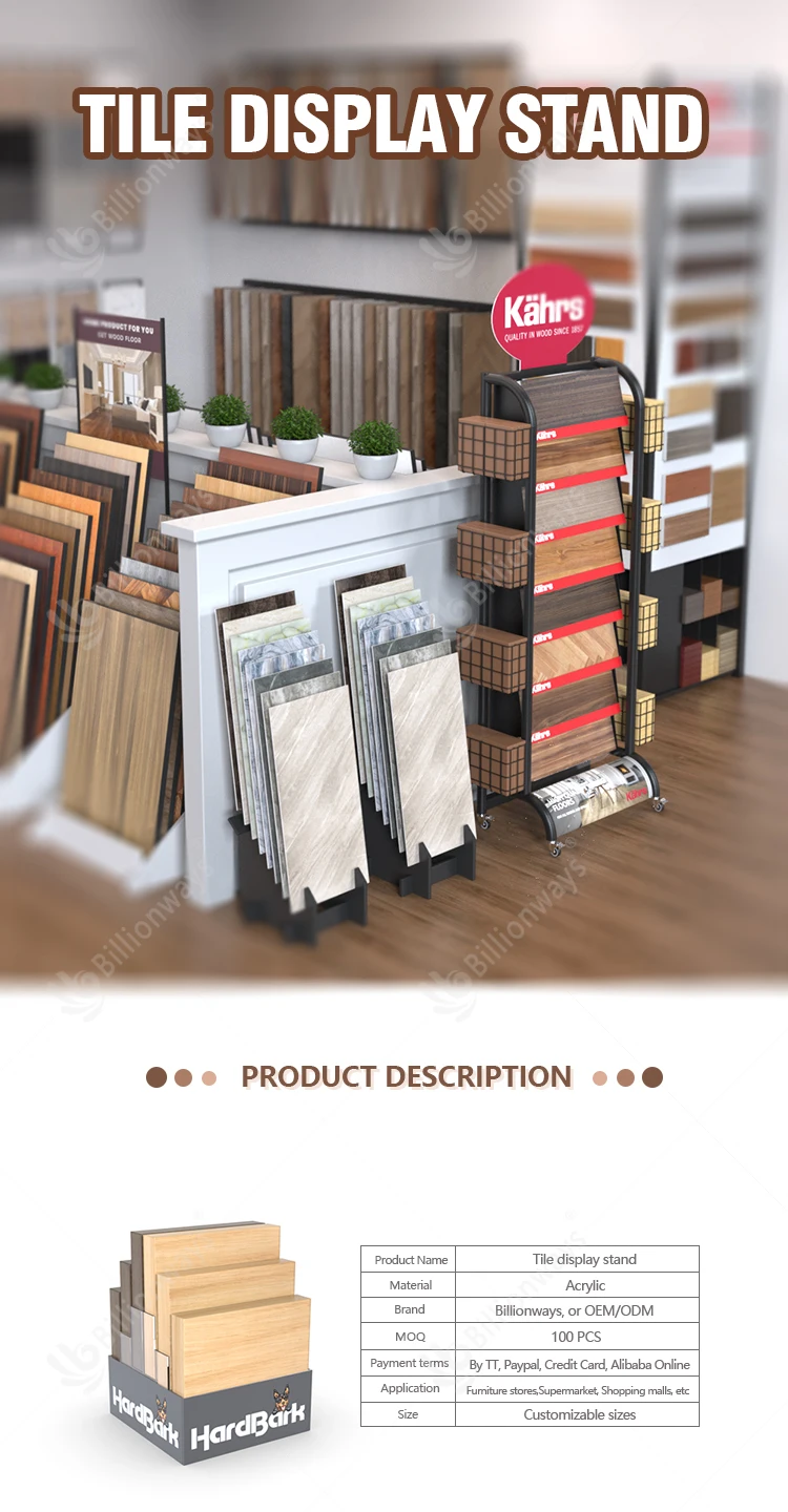 New Design Plate Tile Stone Display Stand Shelf Tile Sample Display For ...