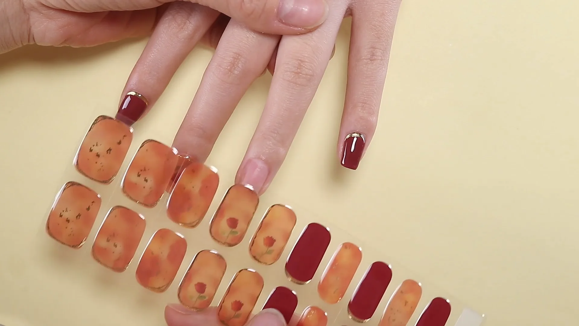 Jk Series 18 Tables Uv Led Light Gel Nail Strip Sticker Semi Cured Diy ...