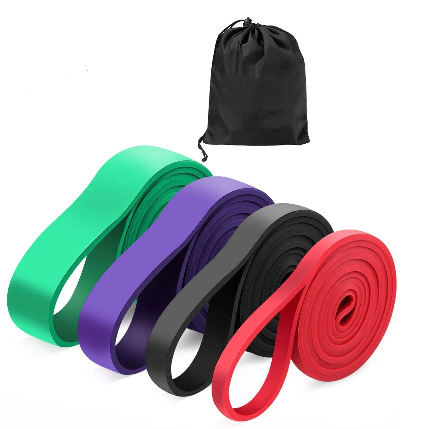 Highly Elastic Rubber Resistance Band Gym Home Fitness Training Bands ...