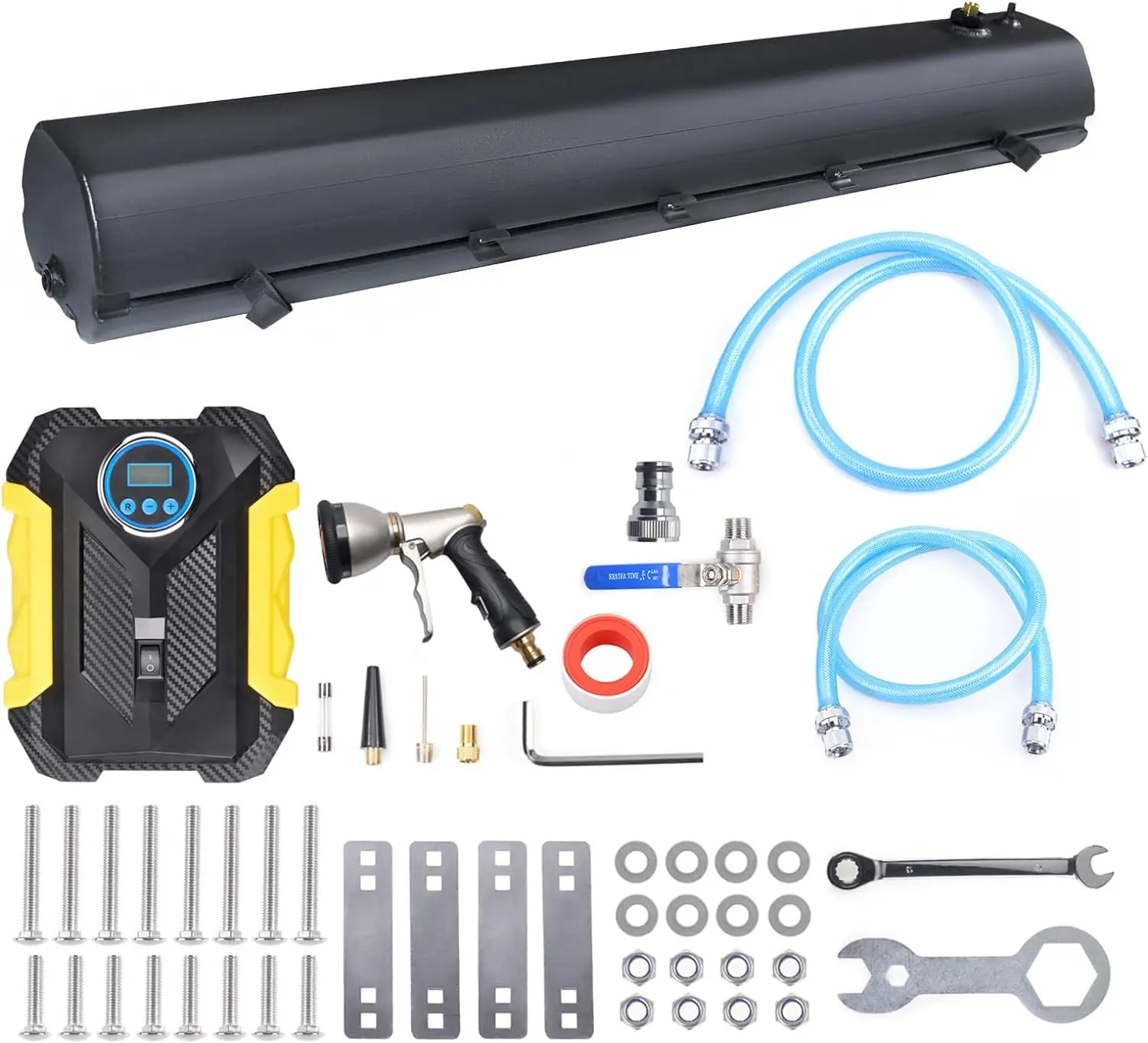 8 Gallon Car Roof Water Tank Camping Shower for Off-road