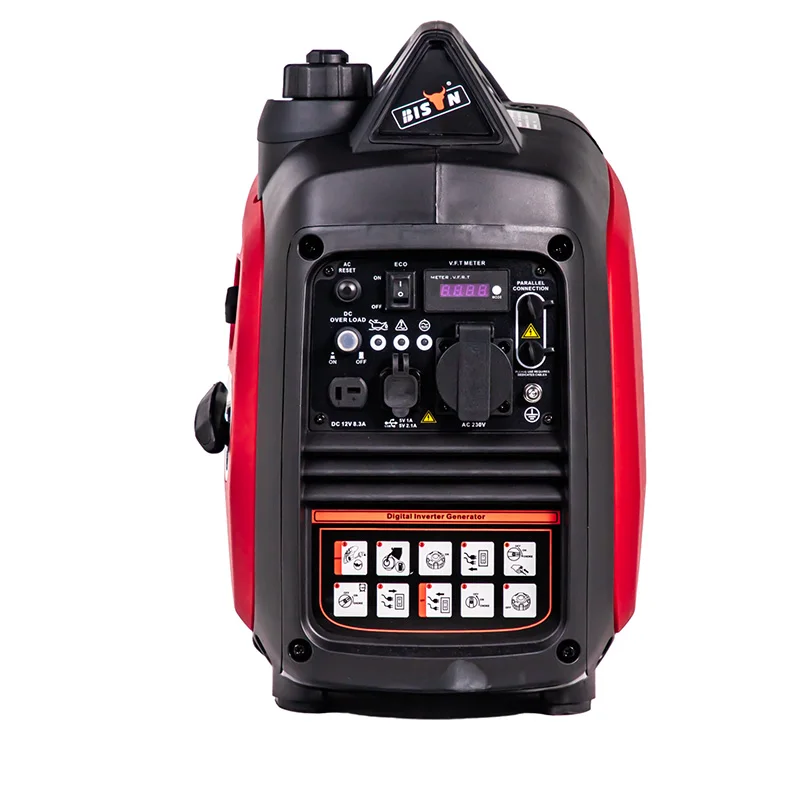 BISON Mini Silent Generator Dual Fuel 12V Inverter Gasoline Generator ...