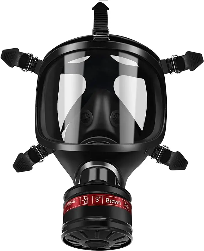 Reusable Anti-Smog Gas Mask - Full Face Chemical Respirator